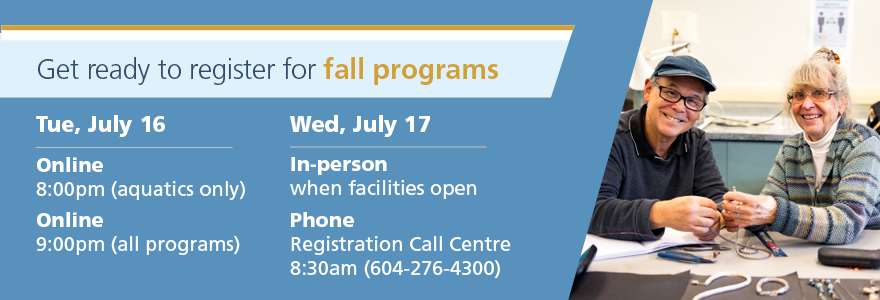Program Registration - City of Richmond, BC